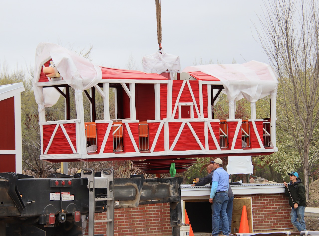 Install Of New Barnyard Ride Begins In Storybook Land | Aberdeen Insider