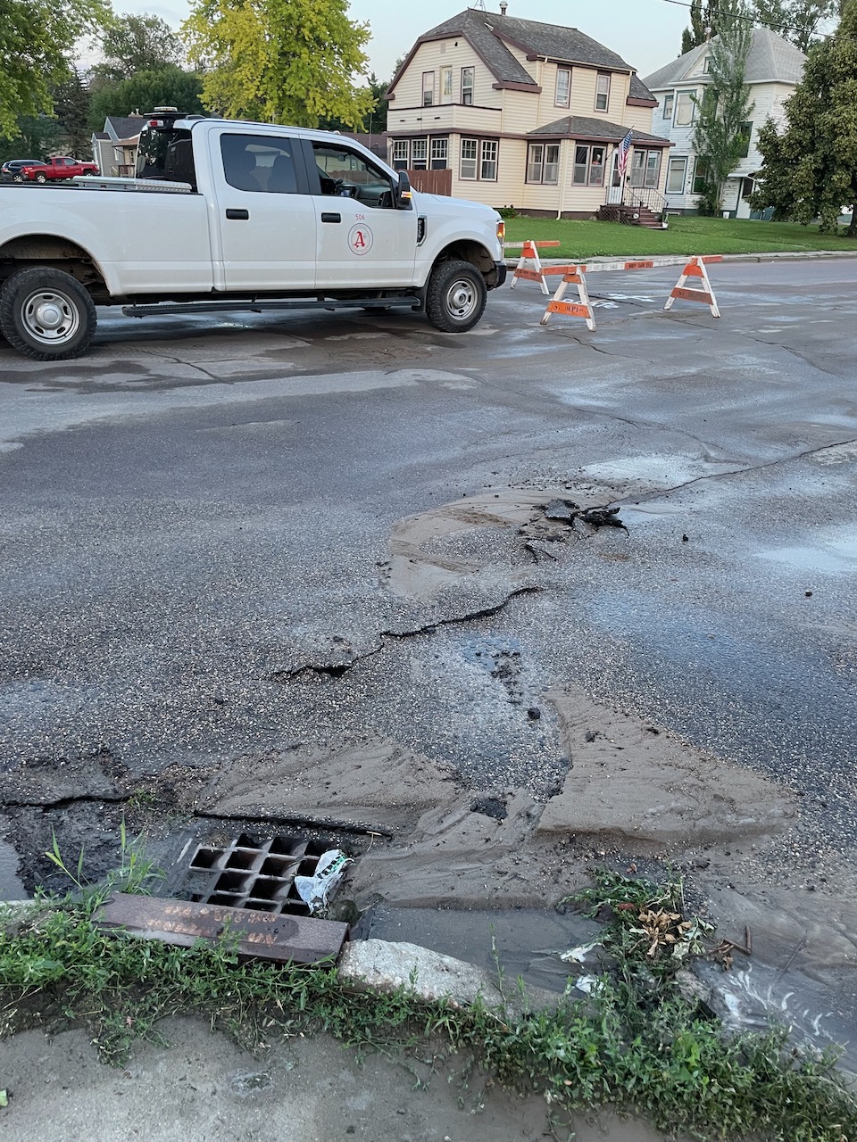 Water Line Break On South State Street Was Older Section Of Pipe ...