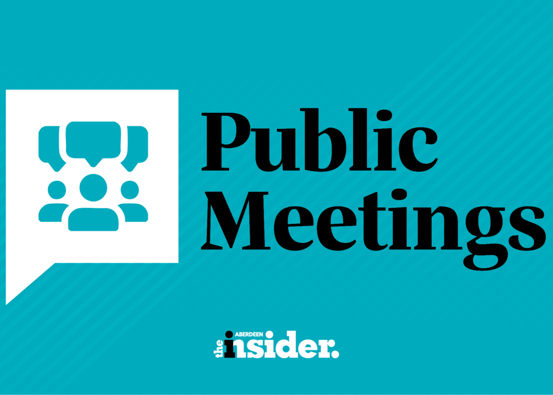 Public meetings: 5 meetings this week – Aberdeen Insider