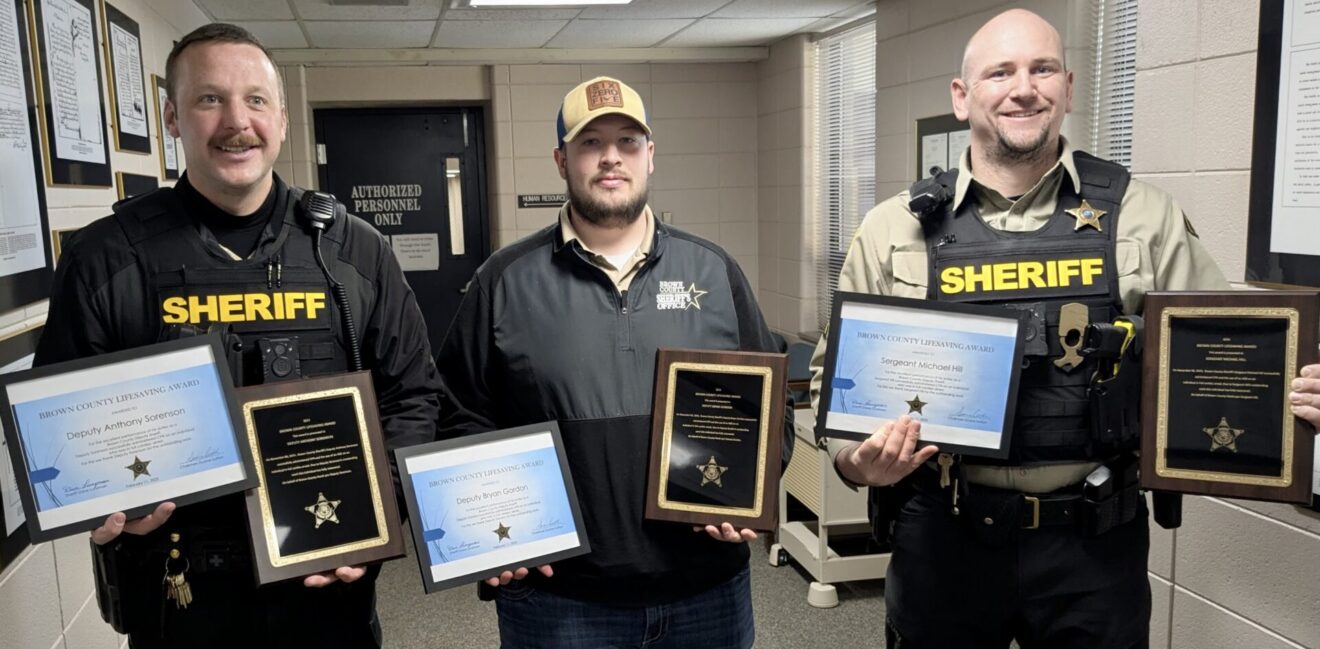 Three From Brown County Sheriff's Office Honored With Lifesaving Awards ...