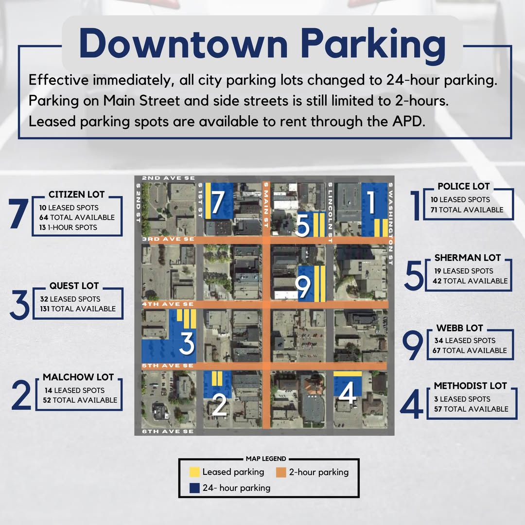 All City Lots In Downtown Aberdeen Now Allow 24-hour Parking | Aberdeen ...