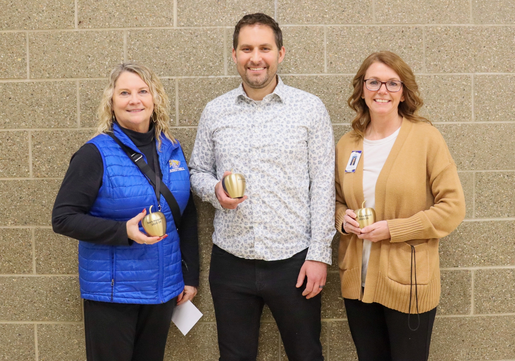 Schaffhauser, Nygaard, Board Are Golden Apple Award Winners | Aberdeen ...